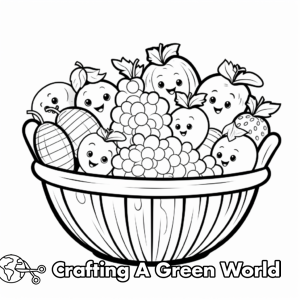 Fruit And Vegetables Coloring Pages - Free & Printable!