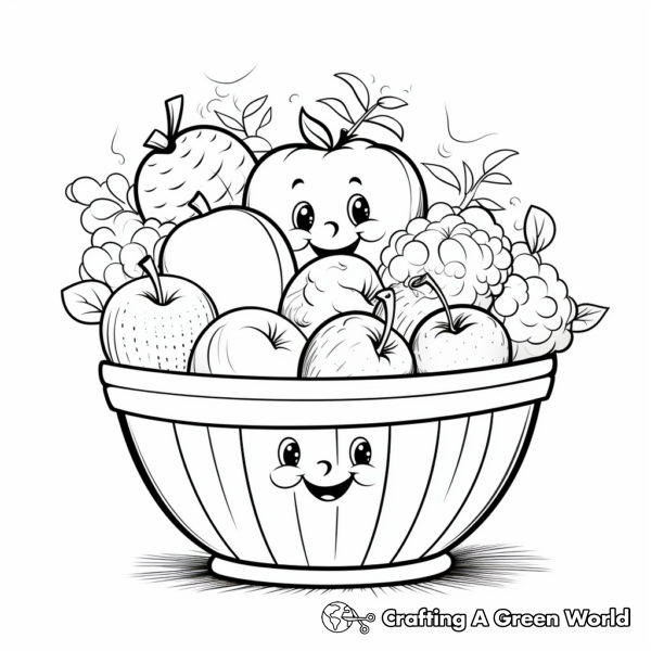 Fruit And Vegetables Coloring Pages - Free & Printable!