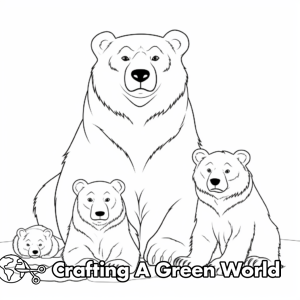 Bear Family Coloring Pages - Free & Printable!