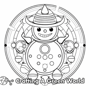 Winter Mandala Coloring Pages - Free & Printable!