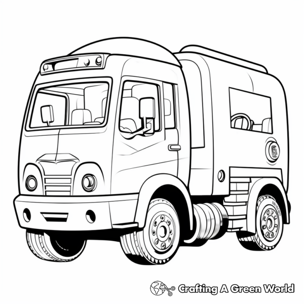 Garbage Truck Coloring Pages - Free & Printable!