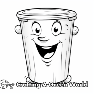 Trash Can Coloring Pages - Free & Printable!
