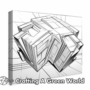 3d Geometric Design Coloring Pages - Free & Printable!