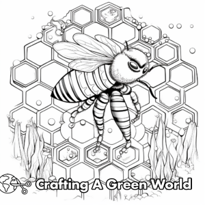 Honeycomb Coloring Pages - Free & Printable!