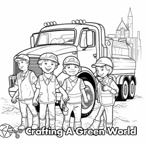 Garbage Truck Coloring Pages - Free & Printable!