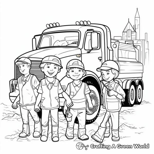 Garbage Truck Coloring Pages - Free & Printable!