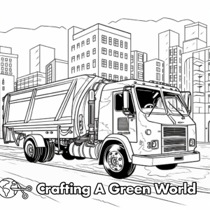 Garbage Truck Coloring Pages - Free & Printable!