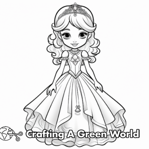 Winter Princess Coloring Pages - Free & Printable!