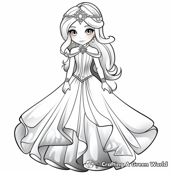 Winter Princess Coloring Pages - Free & Printable!