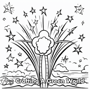 Fireworks Coloring Pages - Free & Printable!