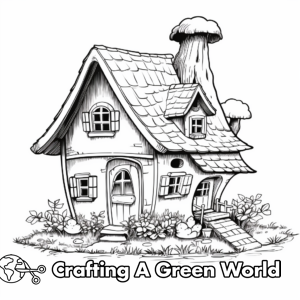 Gnome House Coloring Pages - Free & Printable!