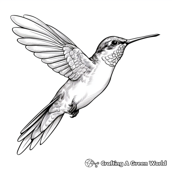 Realistic Hummingbird Coloring Pages - Free & Printable!