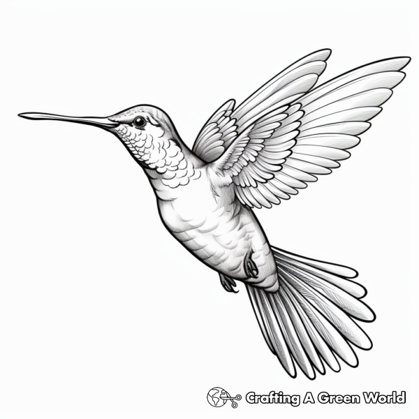 Realistic Hummingbird Coloring Pages - Free & Printable!