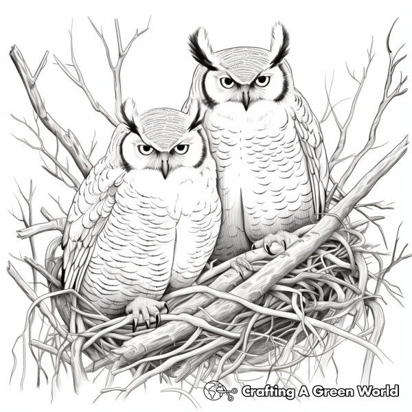 Great Horned Owl Coloring Pages - Free & Printable!