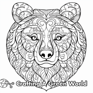 Bear Head Coloring Pages - Free & Printable!