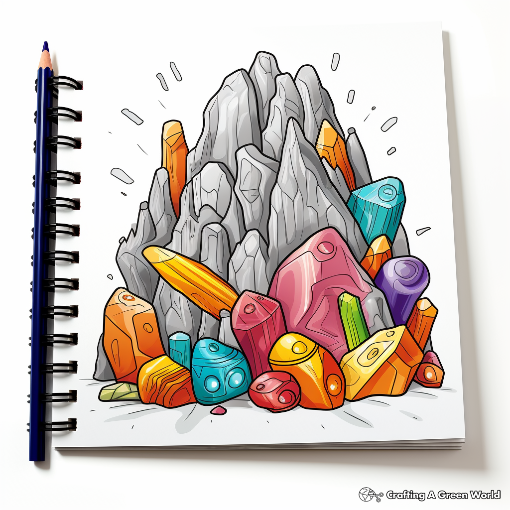Rocks And Minerals Coloring Pages