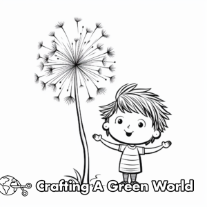 Dandelion Coloring Pages - Free & Printable!