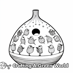Bird Feeder Coloring Pages - Free & Printable!