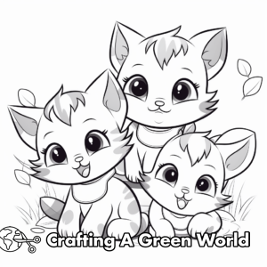 Kitty Coloring Pages - Free & Printable!
