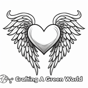 Heart With Wings Coloring Pages - Free & Printable!
