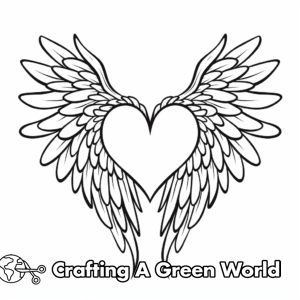 Heart With Wings Coloring Pages - Free & Printable!