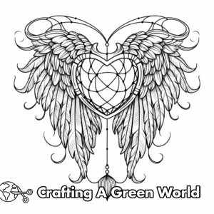 Heart With Wings Coloring Pages - Free & Printable!
