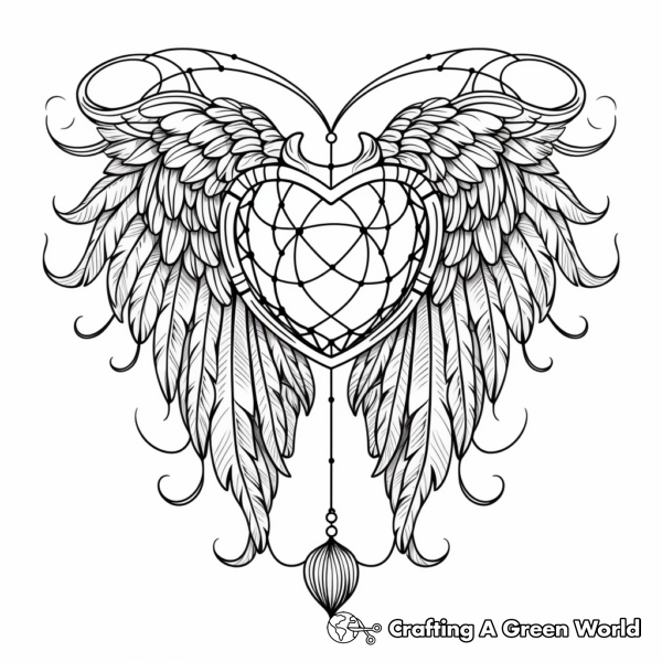 Heart With Wings Coloring Pages - Free & Printable!