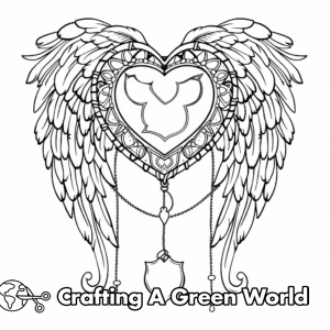 Heart With Wings Coloring Pages - Free & Printable!