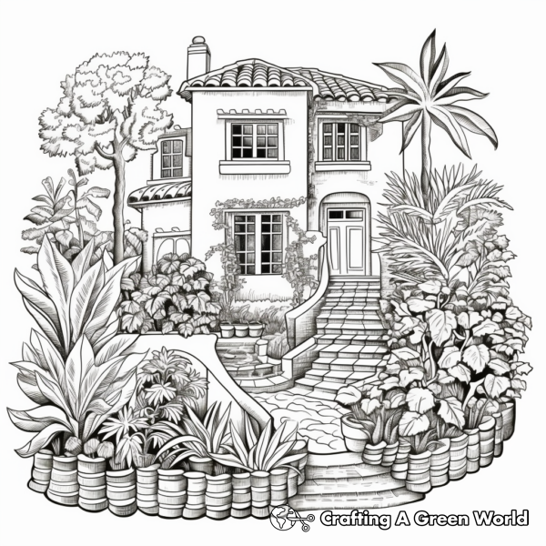 Gardens For Adults Coloring Pages - Free & Printable!