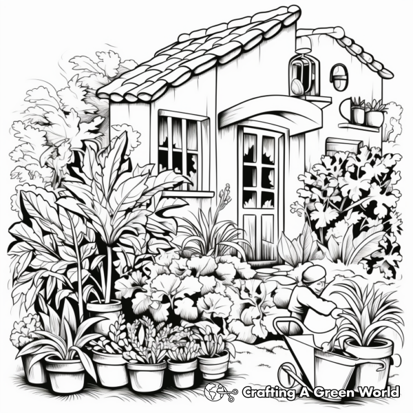 Gardens For Adults Coloring Pages - Free & Printable!