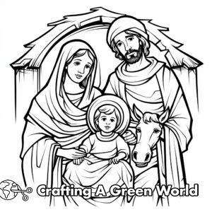 Christian Christmas Coloring Pages - Free & Printable!