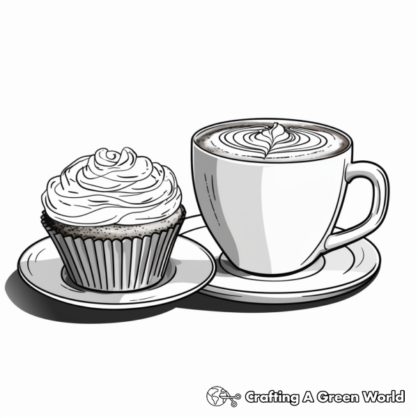 Coffee And Donut Coloring Pages - Free & Printable!