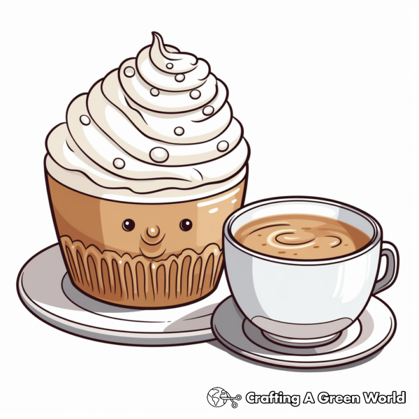 Coffee And Donut Coloring Pages - Free & Printable!