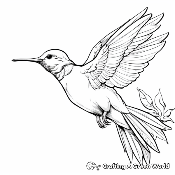 Realistic Hummingbird Coloring Pages - Free & Printable!