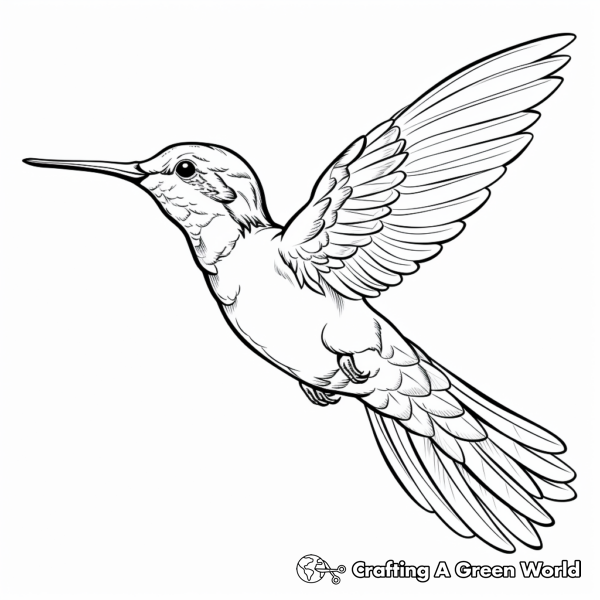 Realistic Hummingbird Coloring Pages - Free & Printable!