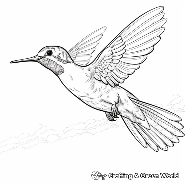 Realistic Hummingbird Coloring Pages - Free & Printable!