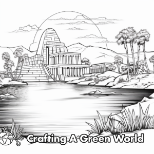 Egyptian Coloring Pages - Free & Printable!