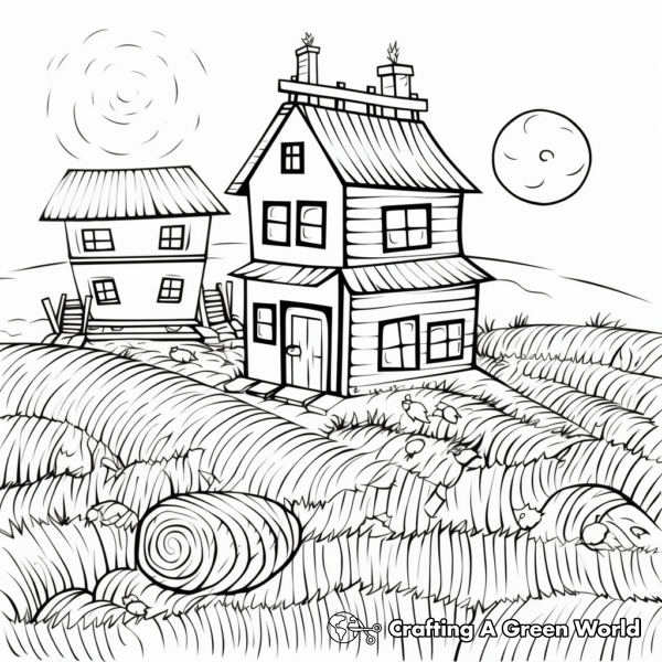 Hay Coloring Pages - Free & Printable!