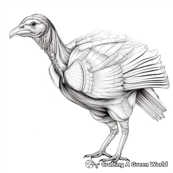 Realistic Turkey Coloring Pages - Free & Printable!