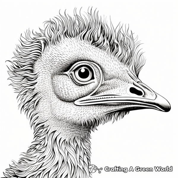 Ostrich Coloring Pages - Free & Printable!