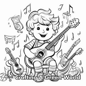 Music Coloring Pages - Free & Printable!