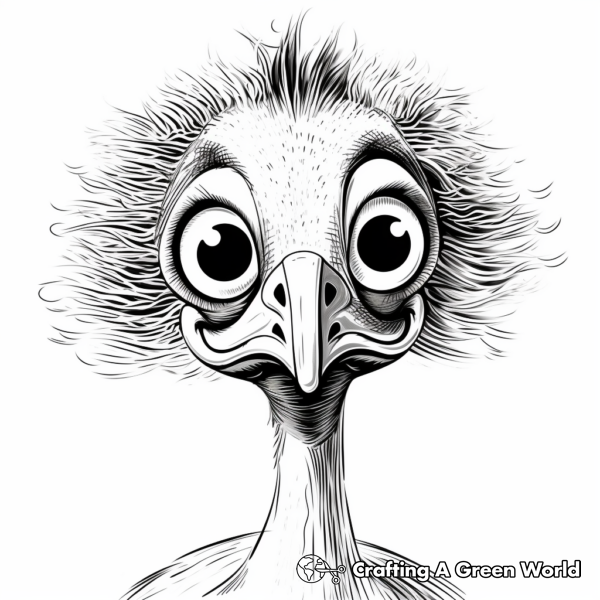 Ostrich Coloring Pages - Free & Printable!