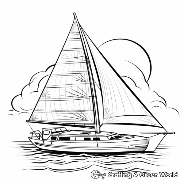 Sailboat Coloring Pages - Free & Printable!