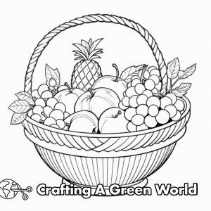 Fruit Basket Coloring Pages - Free & Printable!