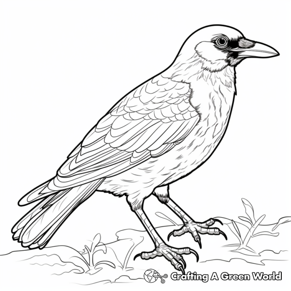 Crow Coloring Pages - Free & Printable!