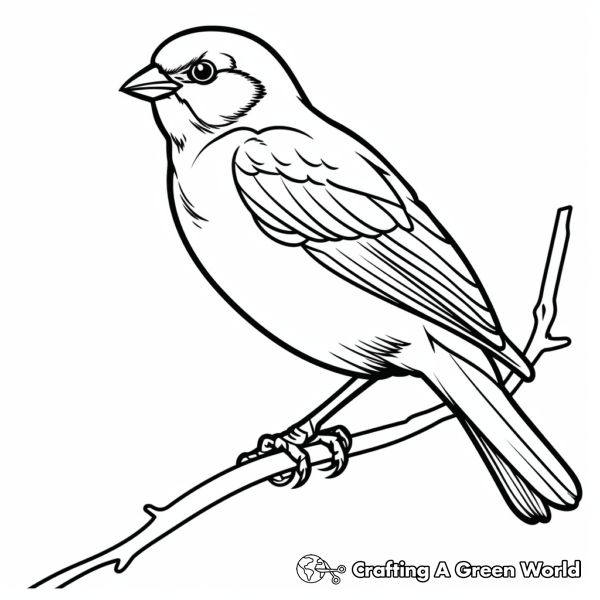 American Goldfinch Coloring Pages - Free & Printable!