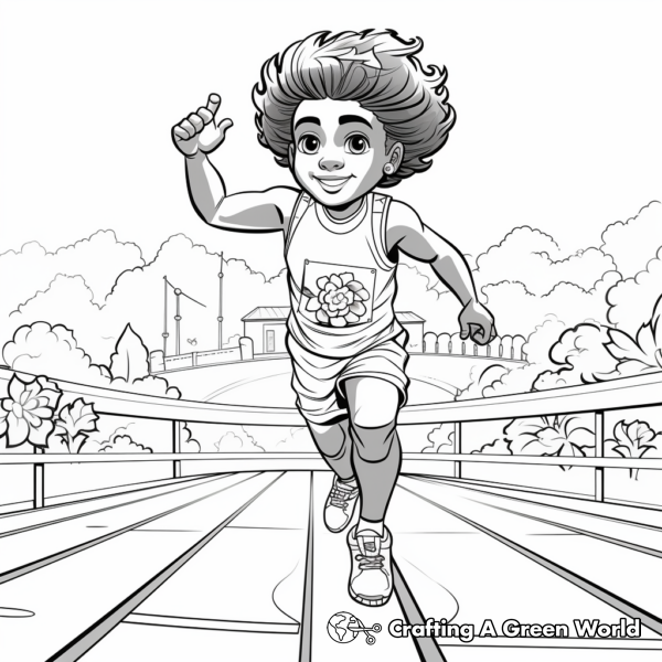 Track And Field Coloring Sheets