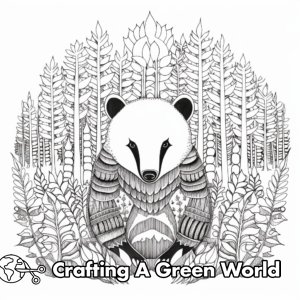 Badger Coloring Pages - Free & Printable!