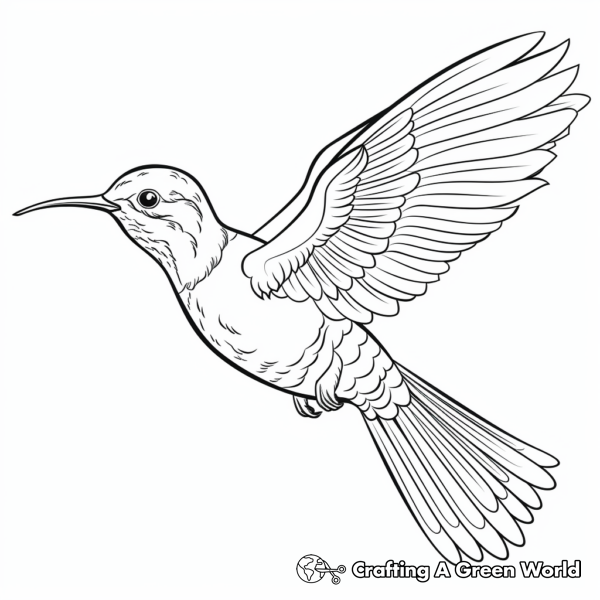 Realistic Hummingbird Coloring Pages - Free & Printable!