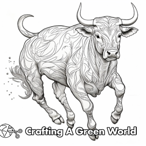 Bucking Bull Coloring Pages - Free & Printable!